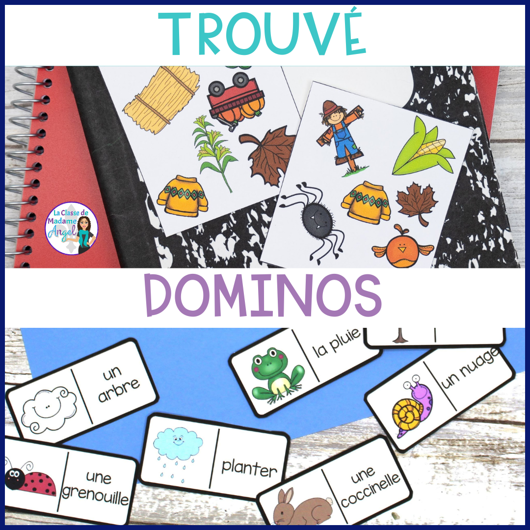 Jeux de vocabulaire - J'ai fini! French Vocabulary Games and Centres B ...